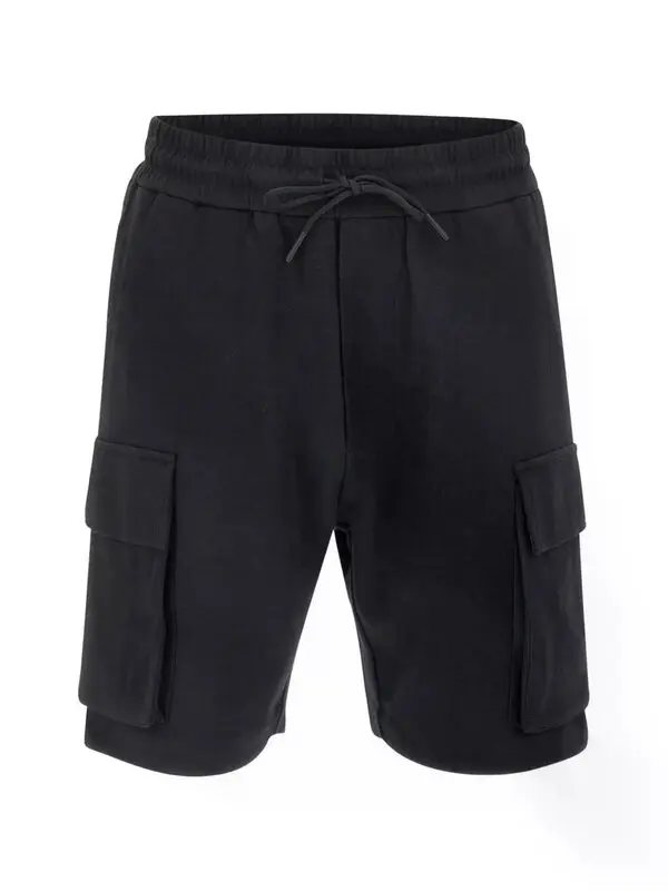 DIKTAT Drawstring Cargo Shorts - Black