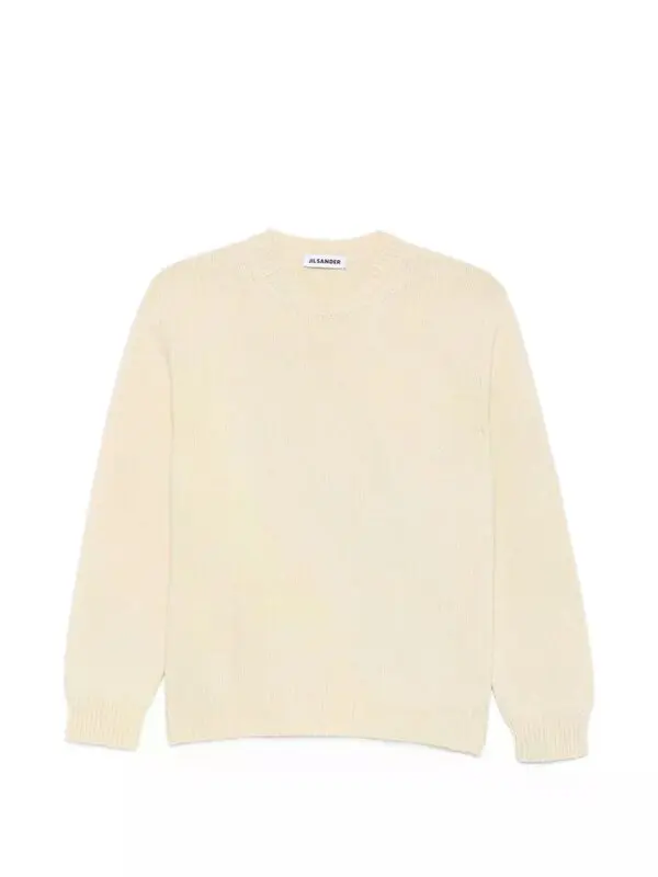 JIL SANDER Ribbed-knit Crew-neck Sweater - Neutrals