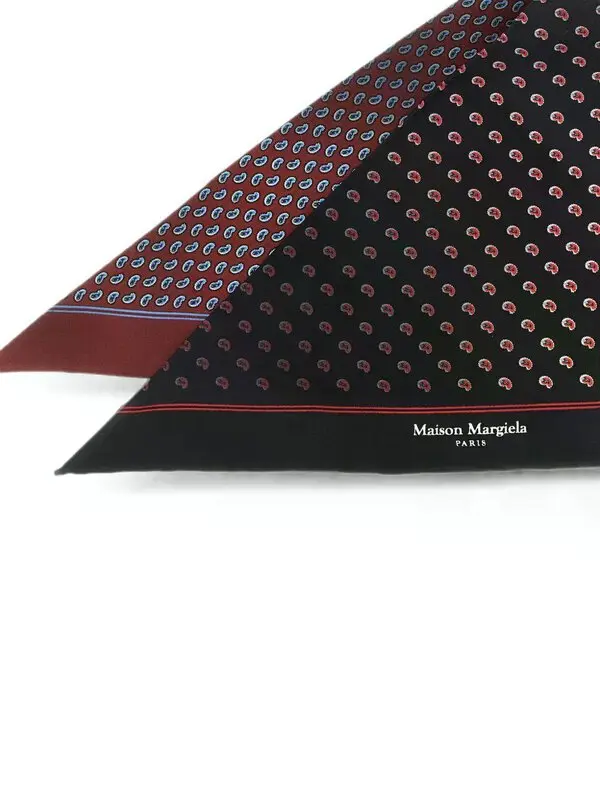 MAISON MARGIELA Micro-paisley Double-sided Scarf