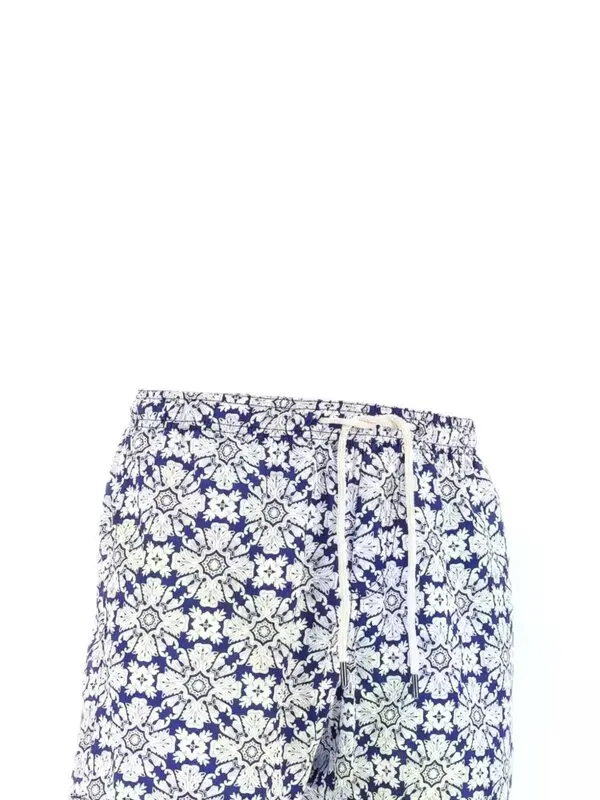 PENINSULA SWIMWEAR Casuzze Patterned Drawstring Swim Shorts