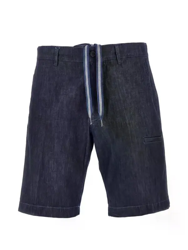 Aspesi Drawstring Denim Shorts - Blue