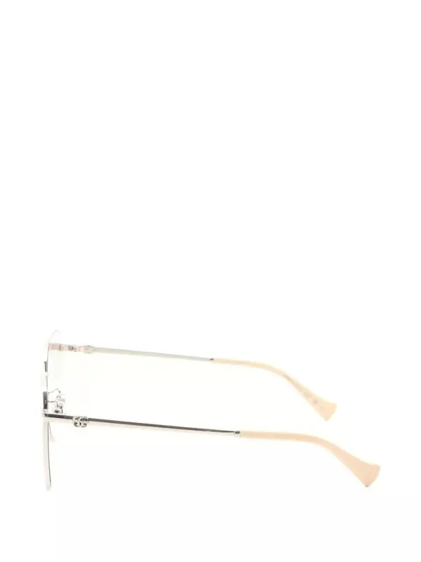 Gucci Tone Square Frame Sunglasses