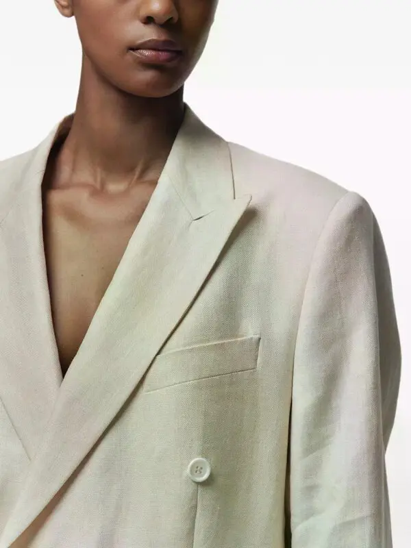 CAYET Rasha Double-breasted Longline Blazer