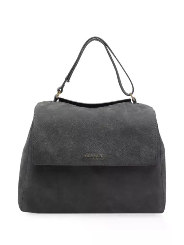 Orciani Sveva Leather Handbag - Grey