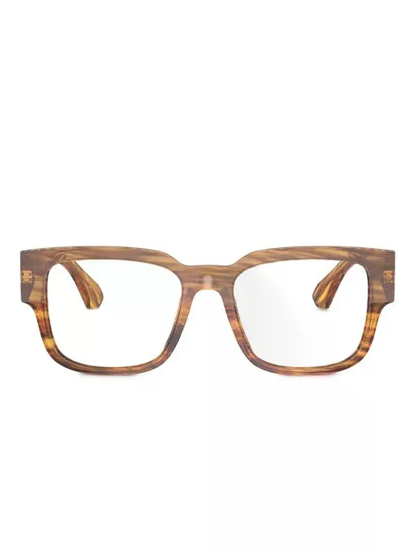 ALAIN MIKLI A03504 Striped Glasses - Brown
