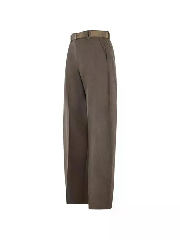 Sacai Belted Pleated Trousers