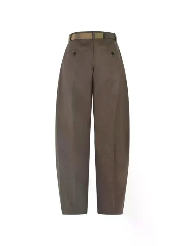 Sacai Belted Pleated Trousers