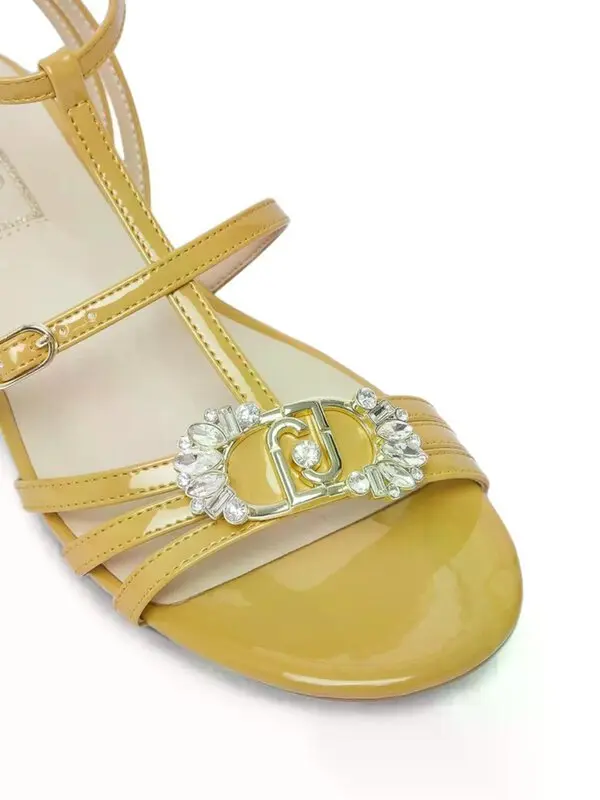 Liu Jo Crystal-embellished Leather Sandals