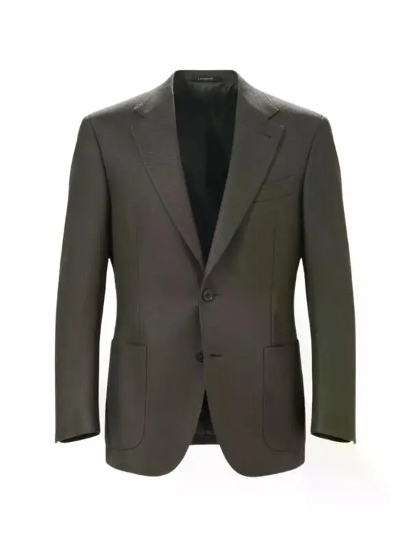 Zegna Single-breasted Notch-lapel Blazer - Grey