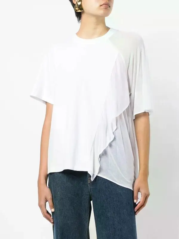 SJYP Logo-print Layering T-shirt