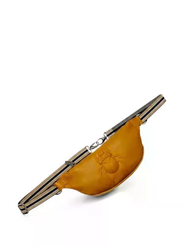 GABRIELE FRANTZEN Scarabmotive Beetle-embossed Leather Belt Bag