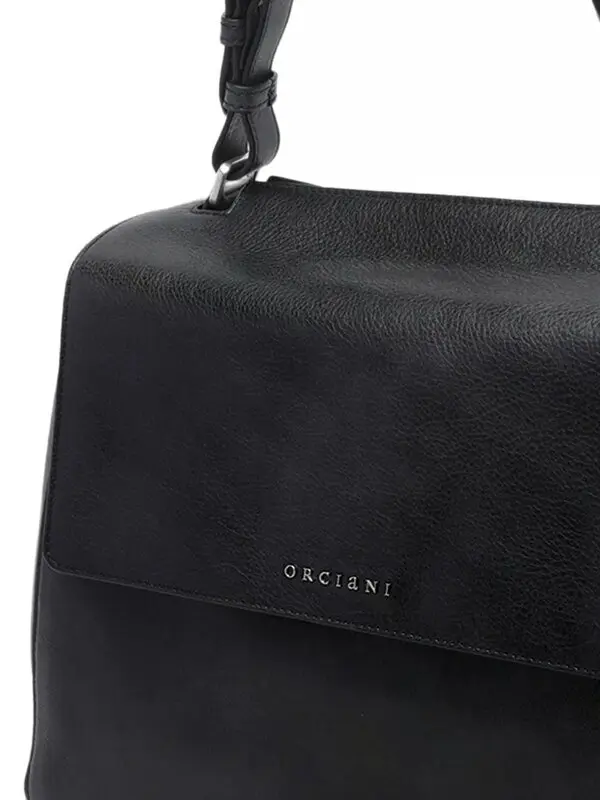 Orciani Sveva Leather Medium Handbag