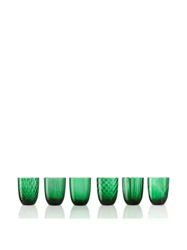 NASONMORETTI Idra Textured Glasses - Green