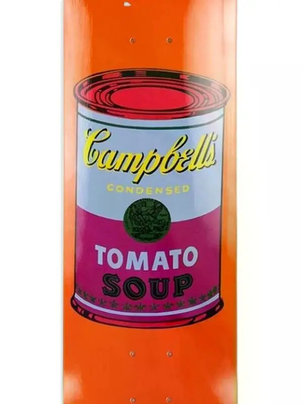 THE SKATEROOM Campbell's Soup Printed Skateboard