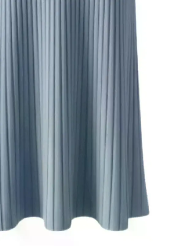 Gabriela Hearst Ribbed-knit Polo-collar Midi Dress - Blue