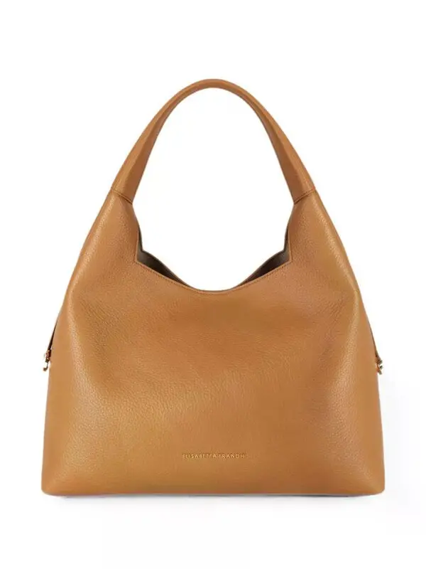 Elisabetta Franchi Shoulder Bag With Charms - Brown