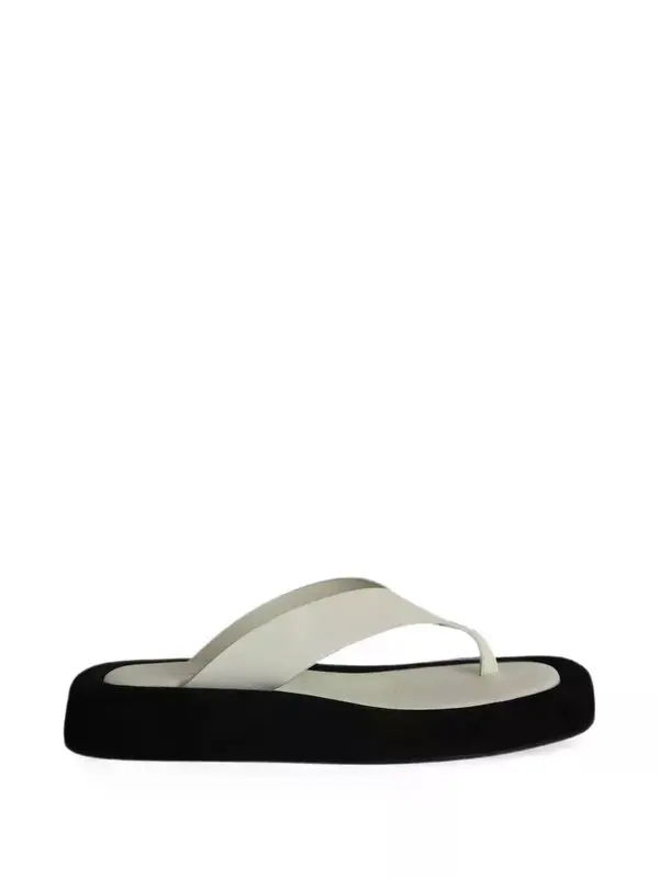 THE ROW Ginza Thong Sandals - White