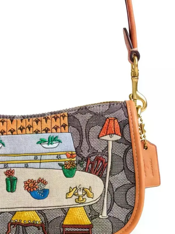 COACH X Observed Us Swinger Embroidered Shoulder Bag