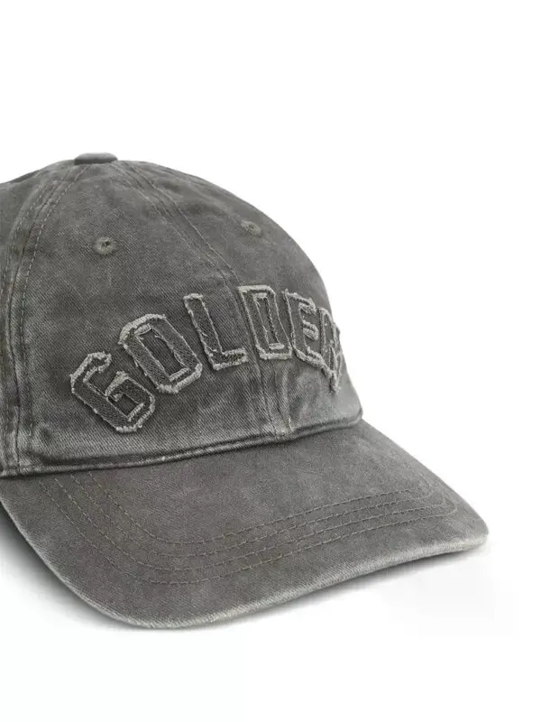 GOLDEN GOOSE Logo-appliqué Distressed Baseball Cap
