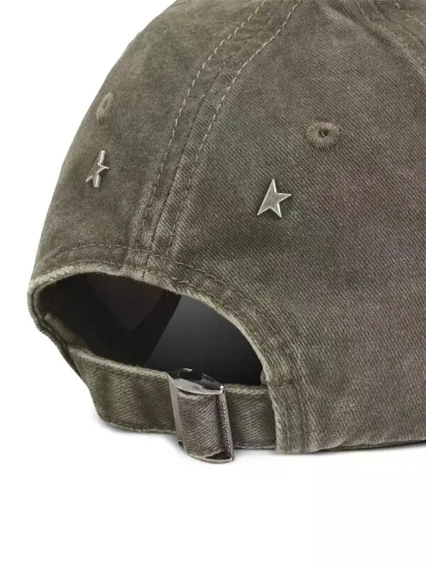 GOLDEN GOOSE Logo-appliqué Distressed Baseball Cap