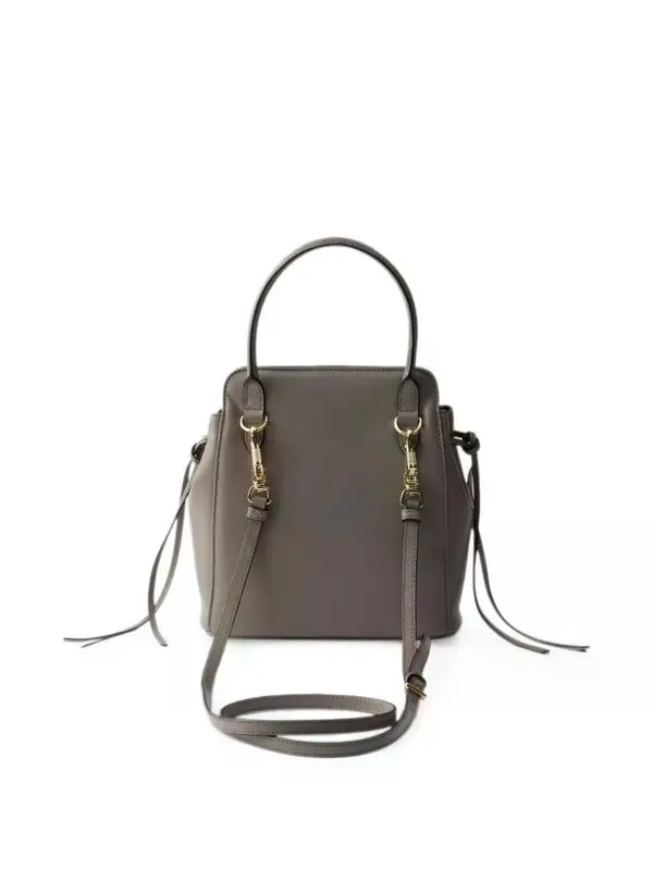 Prada Carry Mini Leather Handbag - Grey