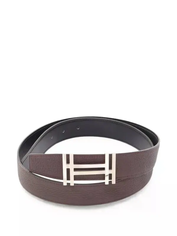 Hermès 2018 H Au Carré Reversible Belt - Black