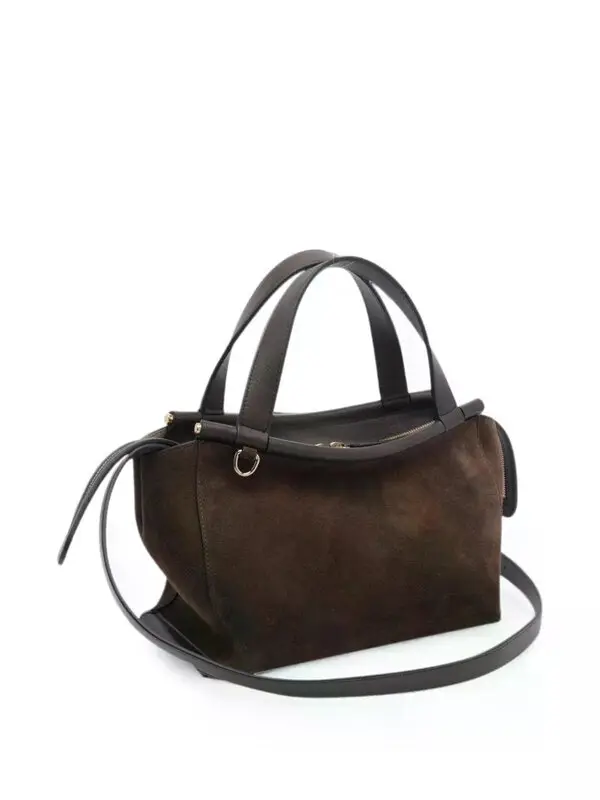 WANDLER Ida Suede Handbag - Brown