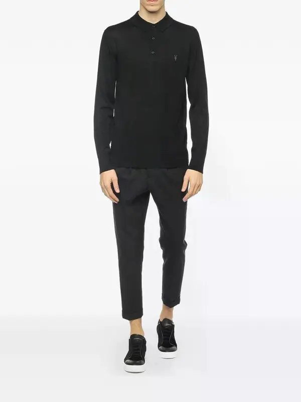 ALLSAINTS Mode Long-sleeved Polo Shirt