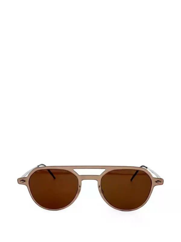 LINDBERG Pilot-frame Sunglasses - Brown