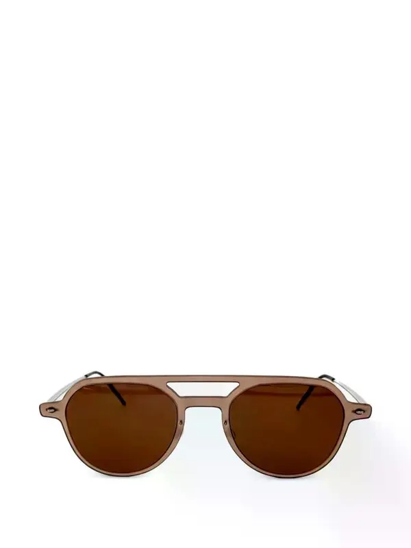 LINDBERG Pilot-frame Sunglasses - Brown