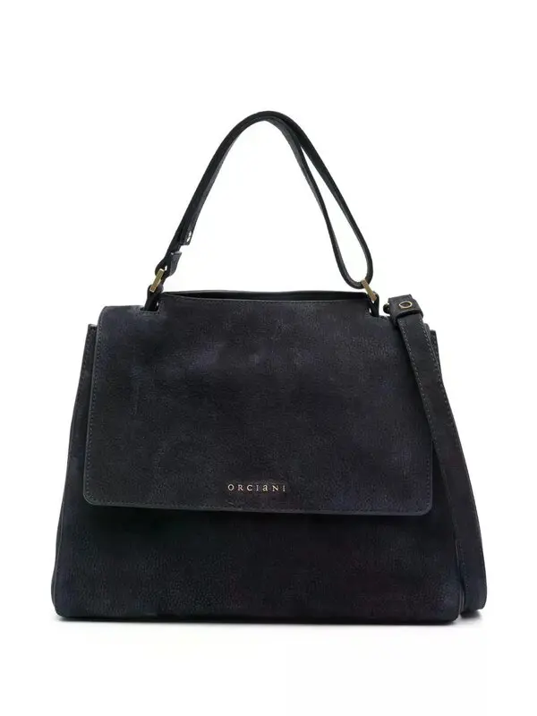Orciani Sveva Leather Tote Bag - Blue