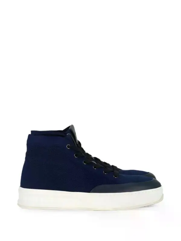 TOD'S High-top Panelled Sneakers - Blue