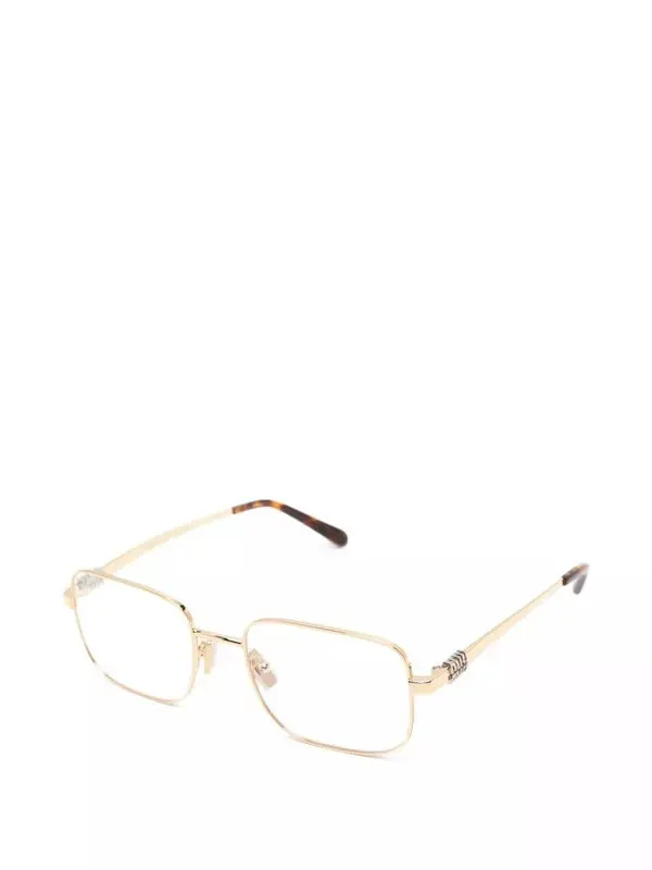 Miu Miu Rectangle-frame Logo-plaque Glasses