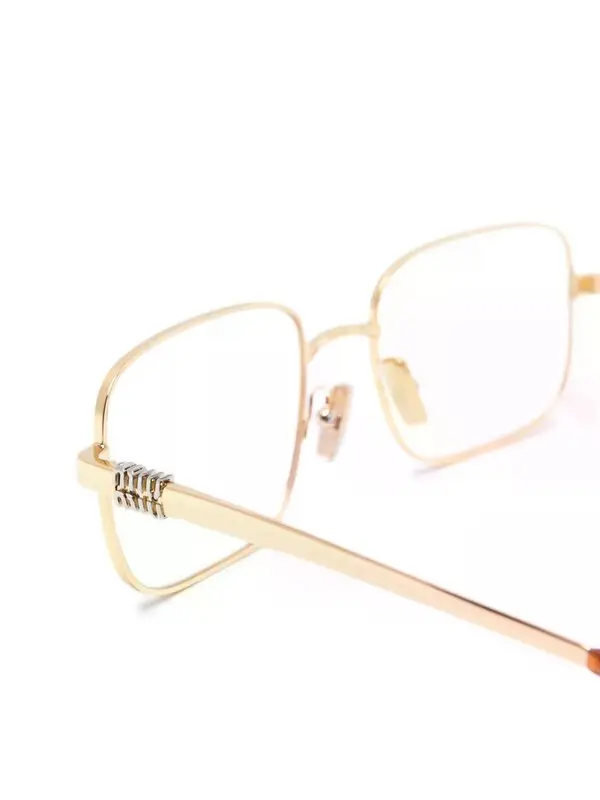 Miu Miu Rectangle-frame Logo-plaque Glasses