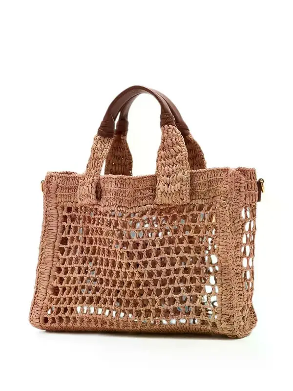 Chloé Small Summer Banana Raffia Tote Bag - Brown