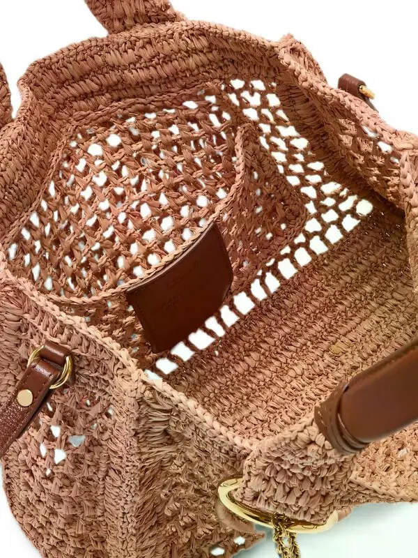 Chloé Small Summer Banana Raffia Tote Bag - Brown