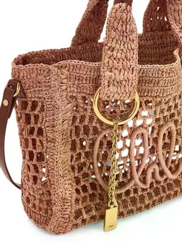 Chloé Small Summer Banana Raffia Tote Bag - Brown