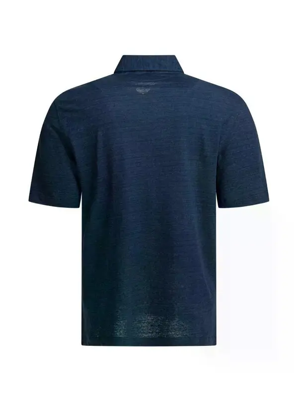 Brunello Cucinelli Button-fastening Short-sleeve Polo Shirt - Blue