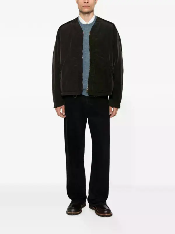 RANRA Logo-embroidered Zip-up Jacket