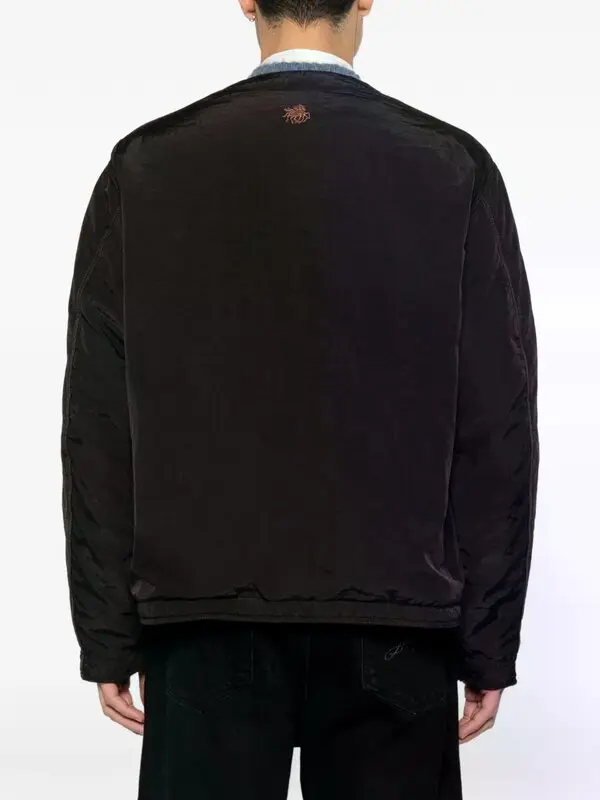 RANRA Logo-embroidered Zip-up Jacket