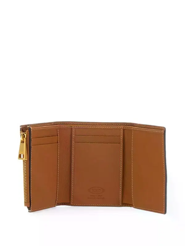 TOD'S T-detail Wallet - Brown