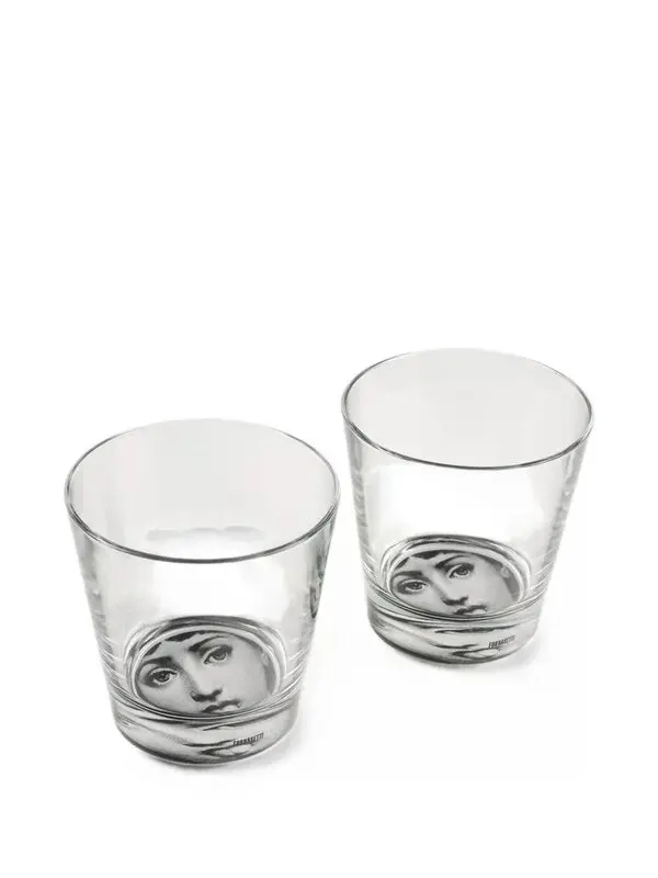 FORNASETTI Glasses N82 Set Of 2 - White