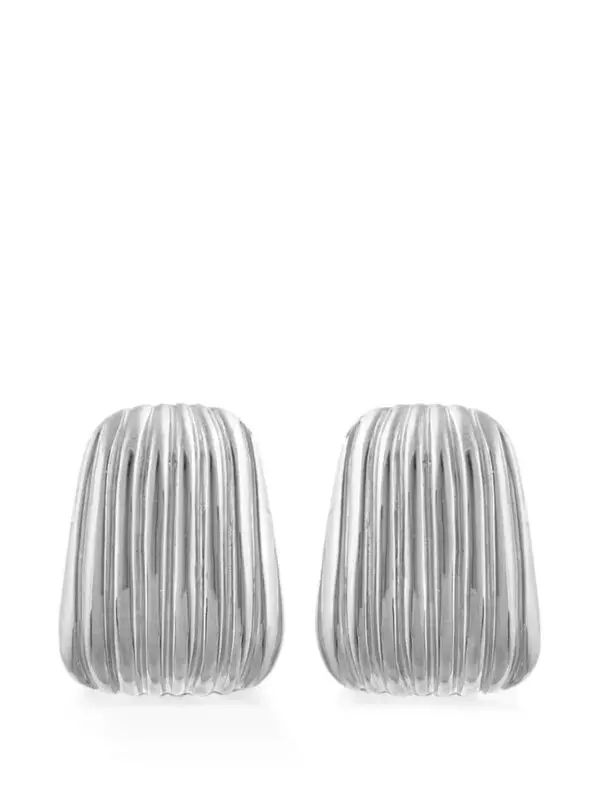 Mayol Kimberly Ribbed Earrings - Silver