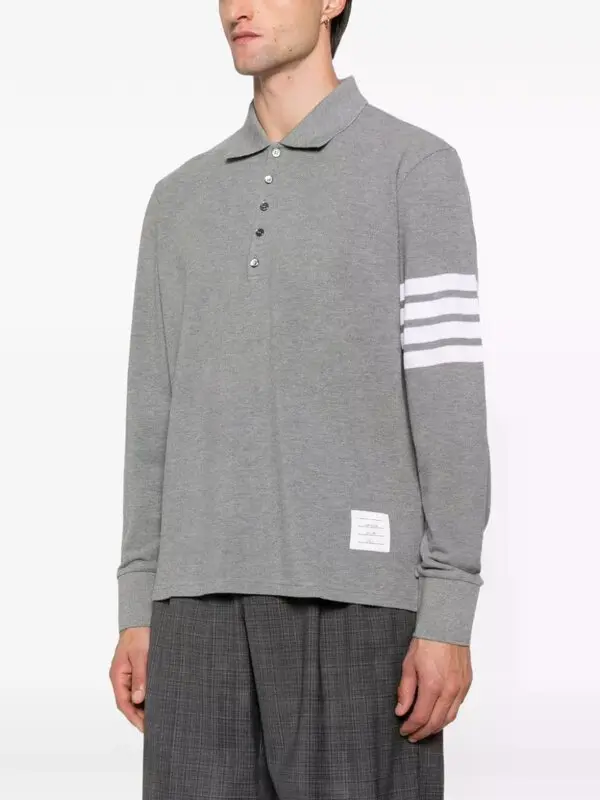 Thom Browne Long-sleeved Polo Shirt