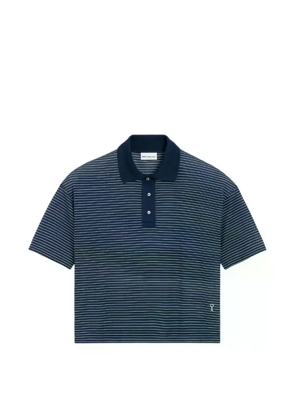 AMI Paris De Coeur Polo Shirt - Blue