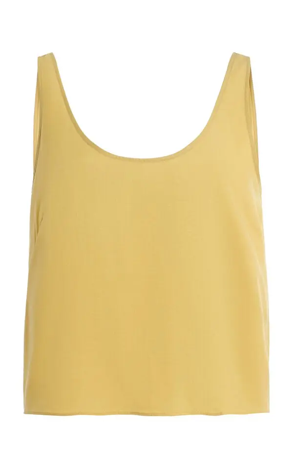 LESET Kim Scoop Tank Top - Yellow