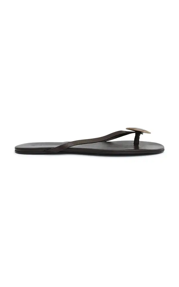 Christopher Esber Aura Quartz Leather Sandals - Black