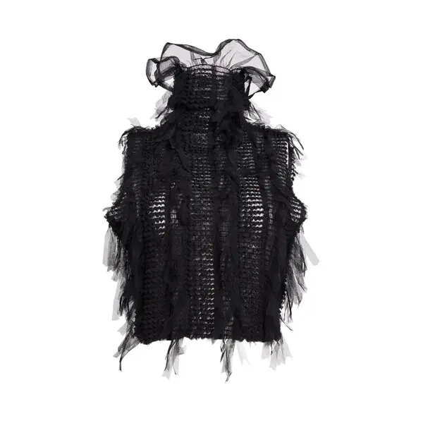 SARAH REGENSBURGER Goddess Top - Black