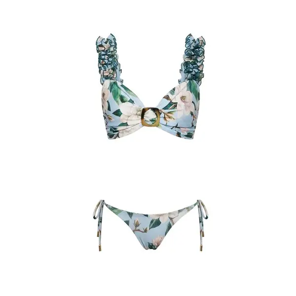 NUR KARAATA Sun Poetry Bikini - Blue