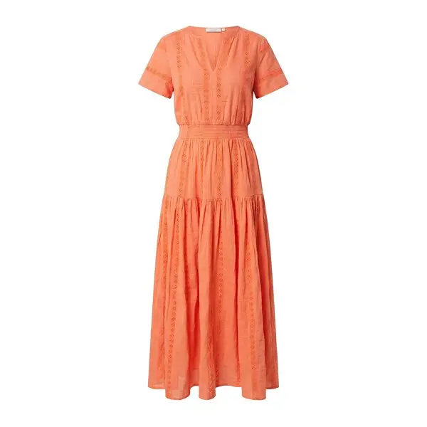 RAFFYA Candice Flutter Sleeve Maxi Dress - Orange